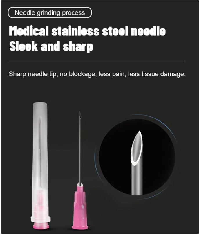 34G Hypodermic Needles - Medical Disposable Meso Needles (1.5mm ...